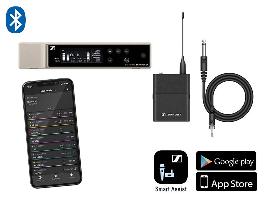 Sennheiser EW-Digital EWD Cl1 R1 wireless instrument system with jack ...